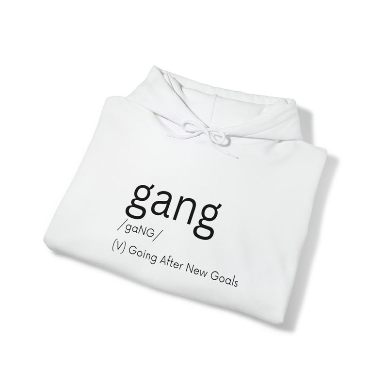 Motivation Hoodie gang Goals - Etsy