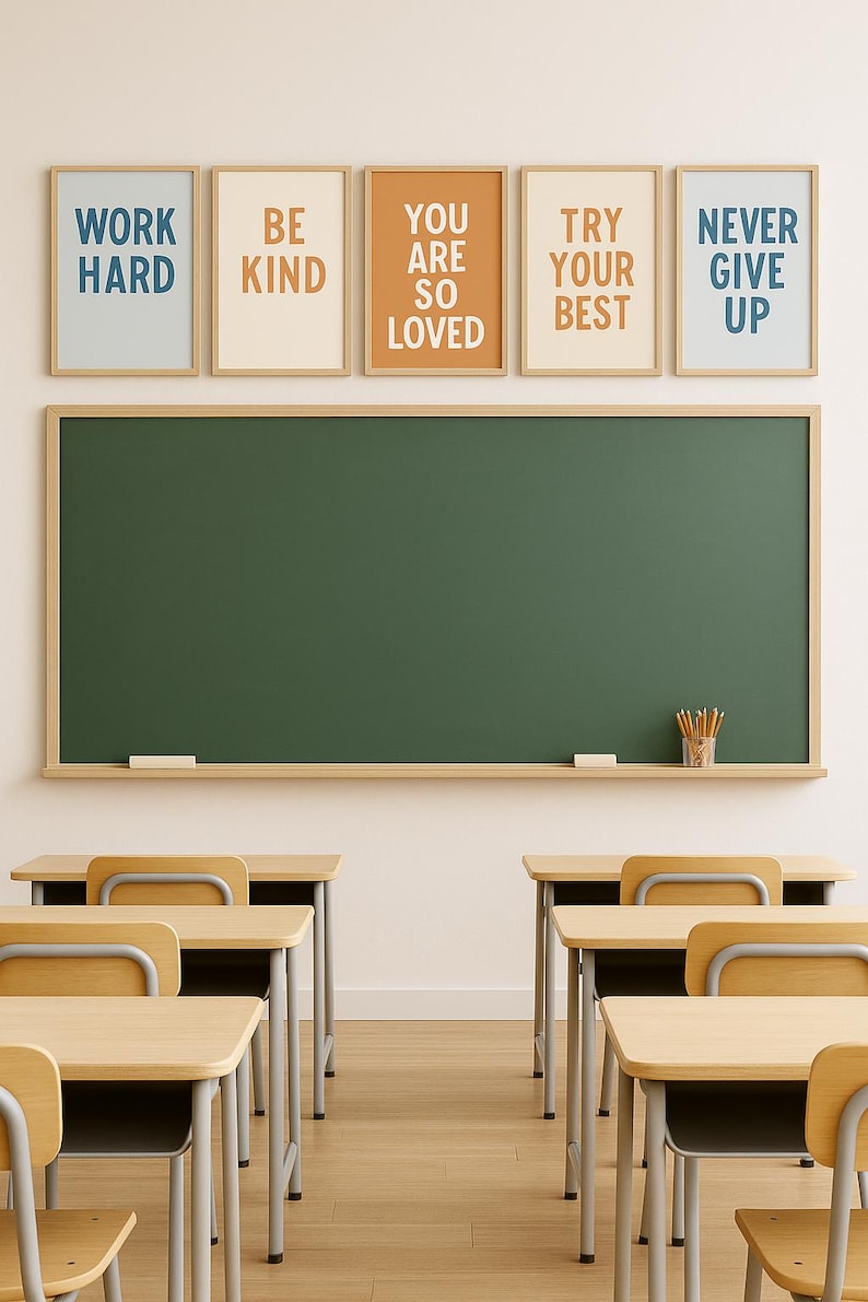 Classroom Motivational Posters: Printable Playroom Wall Art| (digital ...