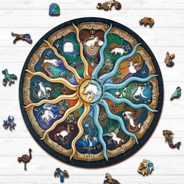 Zodiac Sign Puzzle - Etsy