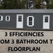 3 Bedroom 3 Bathroom Triplex 16x50 Tiny House FLOORPLAN - Etsy
