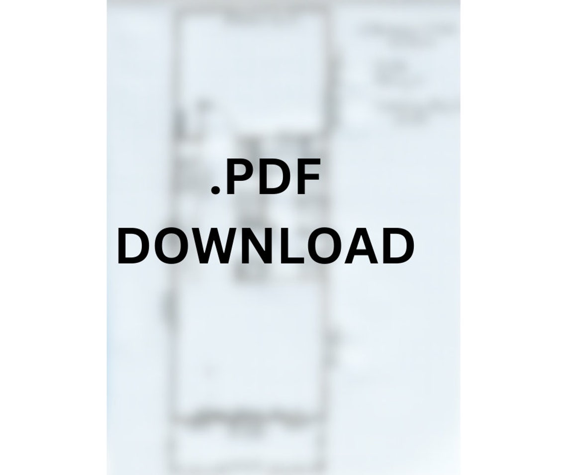 1 Bedroom 1 Bathroom With End Porch 12x36 Tiny House FLOORPLANS - Etsy