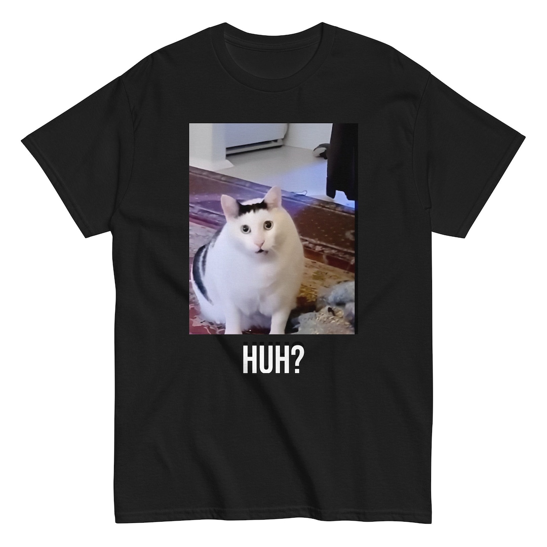 Huh Cat Meme T-shirt - Etsy