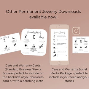 Permanent Jewelry Display Sheets Permanent Jewelry Price Display ...