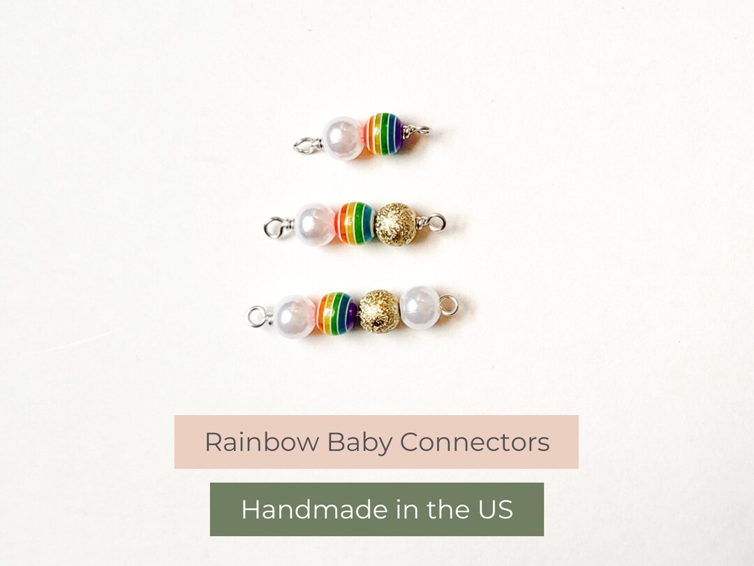 Rainbow Baby Angel Baby Pot of Gold Baby Connector | Permanent Jewelry ...