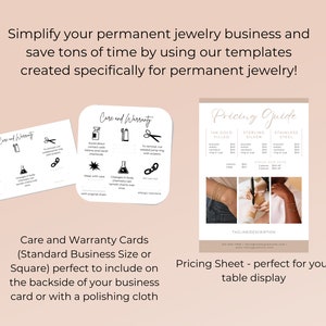 Permanent Jewelry Sticker, Permanent Jewelry Marketing, Pop-up, PJ ...