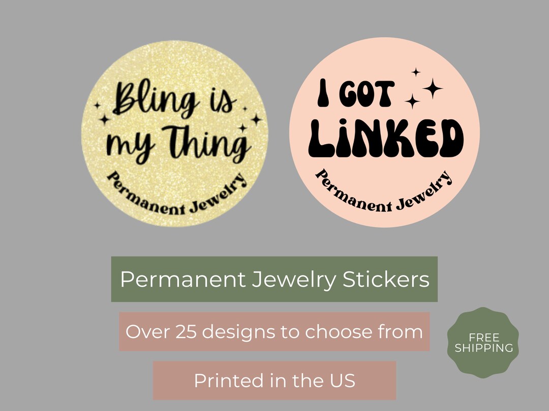 Permanent Jewelry Sticker, Permanent Jewelry Marketing, Pop-up, PJ ...