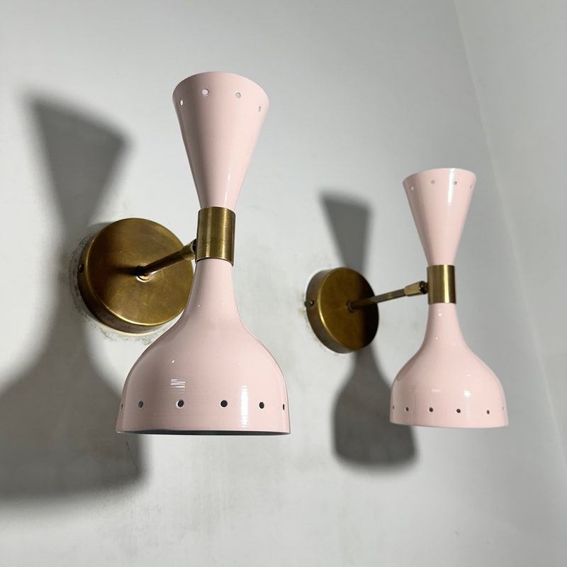 Pink Wall Sconce - Etsy