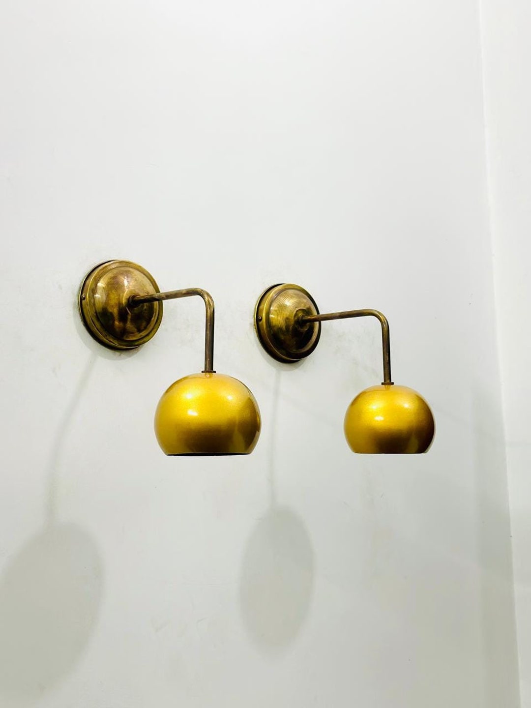 Customized Pair of Wall Sconce Lamp , Bathroom Brass Lamp Wall Light ...