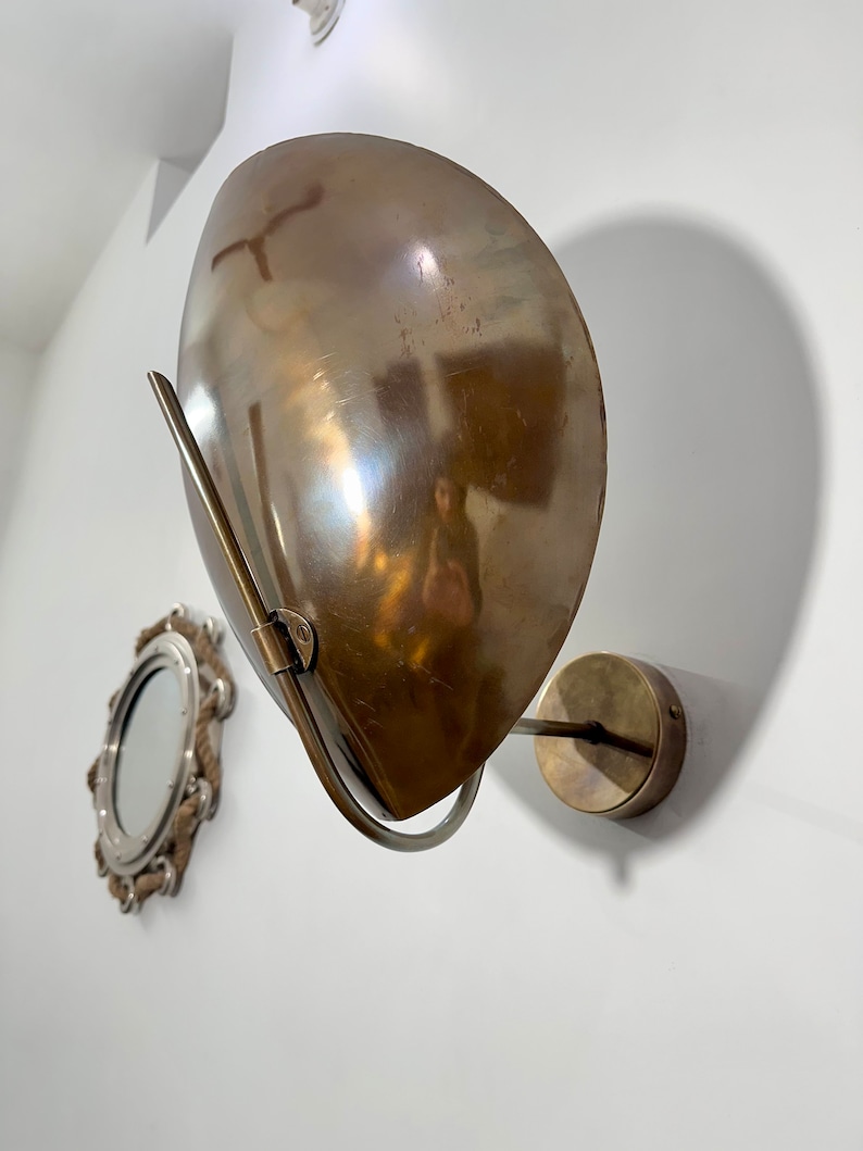 Vintage Brass Beetle Sconce: Mid Century Modern Wall Light Fixture - Etsy