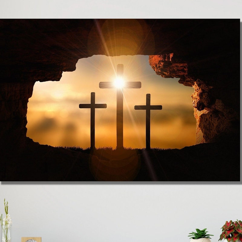 Cross Canvas - Etsy