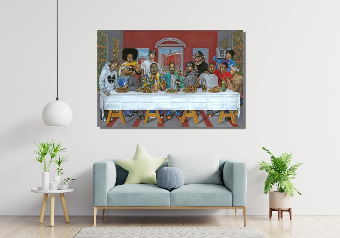 Last Supper Best Rappers of the History Canvas Wall Art Hip-hop Canvas ...