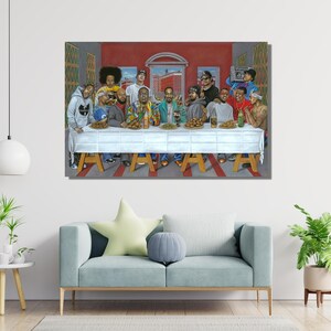Last Supper Best Rappers of the History Canvas Wall Art - Hip-hop ...