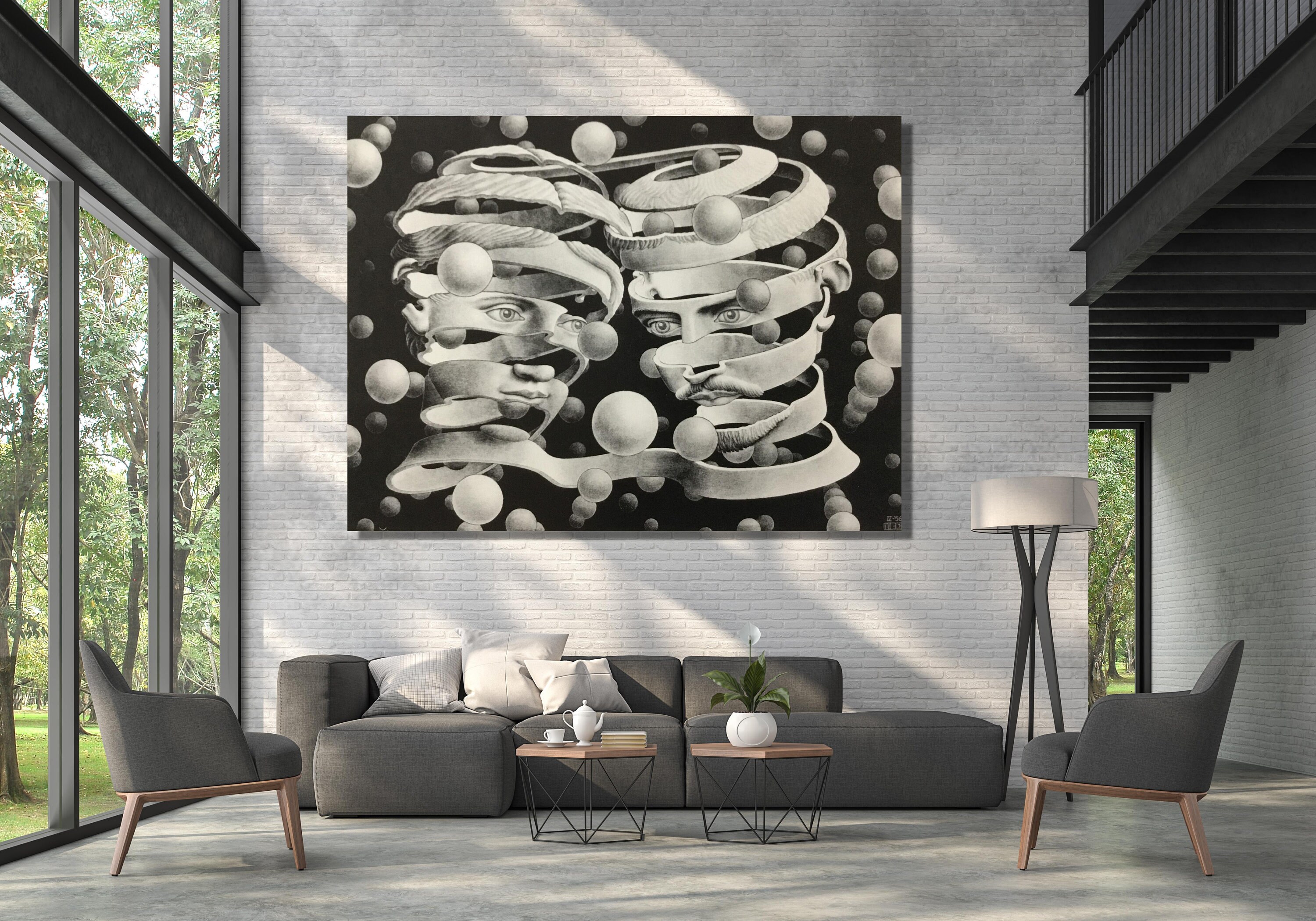 1956 by Maurits Cornelis Escher Canvas Wall Art Maurits - Etsy