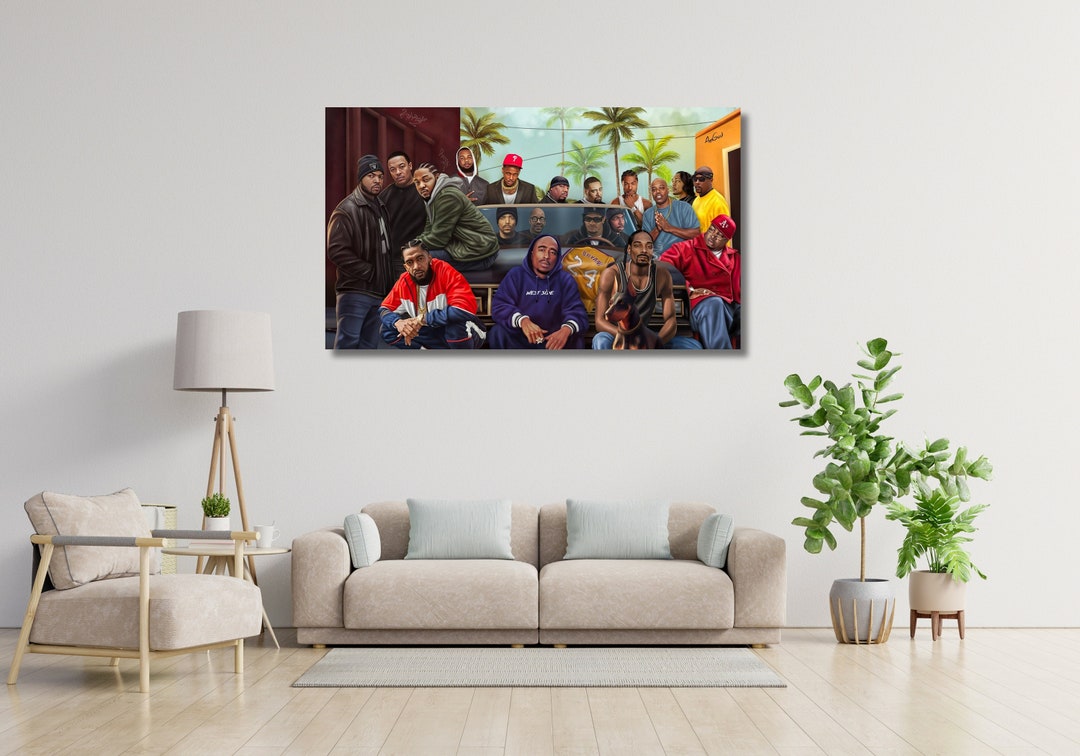 Best Rappers of the History Canvas Wall Art - Hip Hop Canvas Print ...