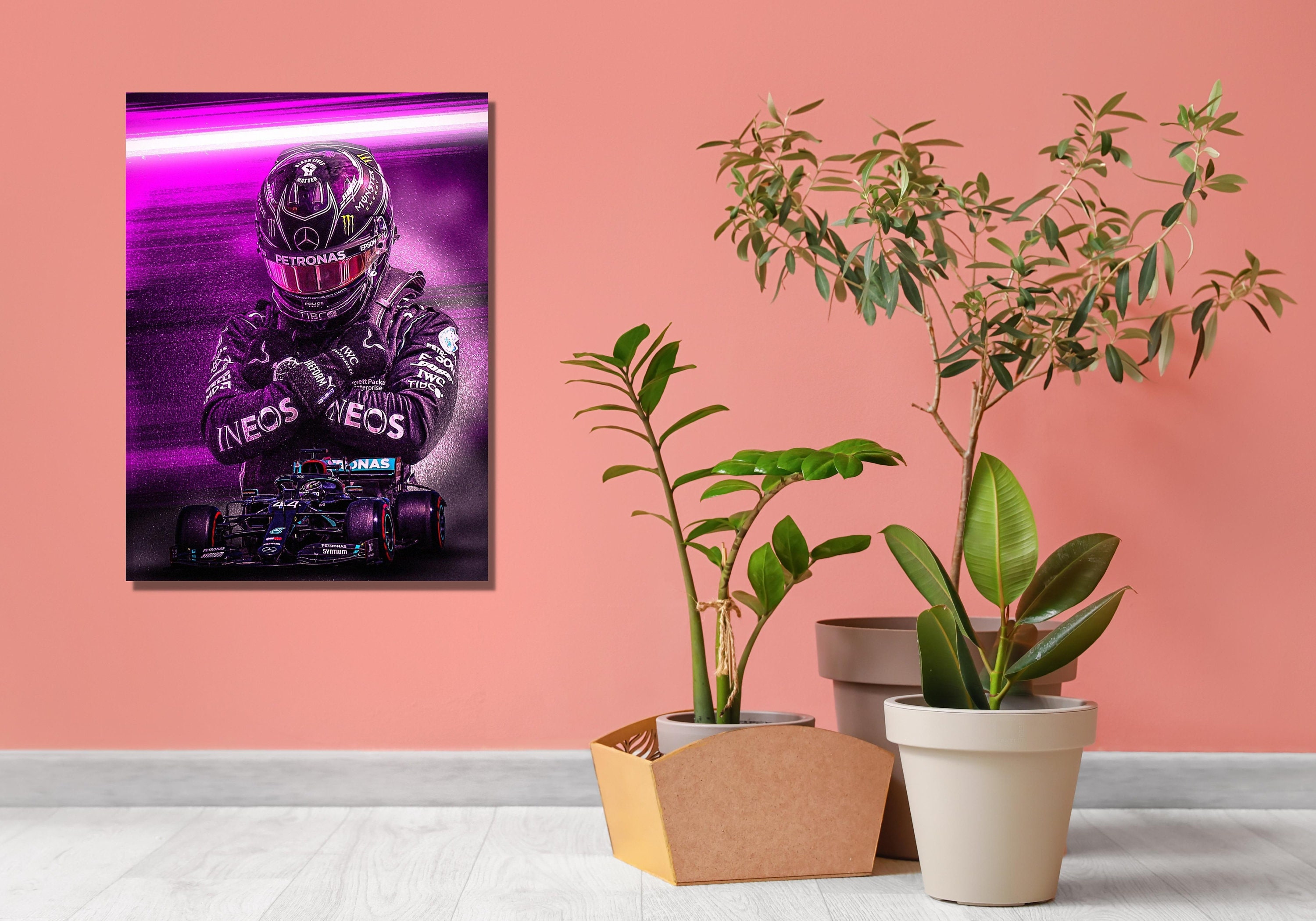 Lewis Hamilton Print, Formula 1 Wall Art Poster, Lewis Hamilton Canvas ...