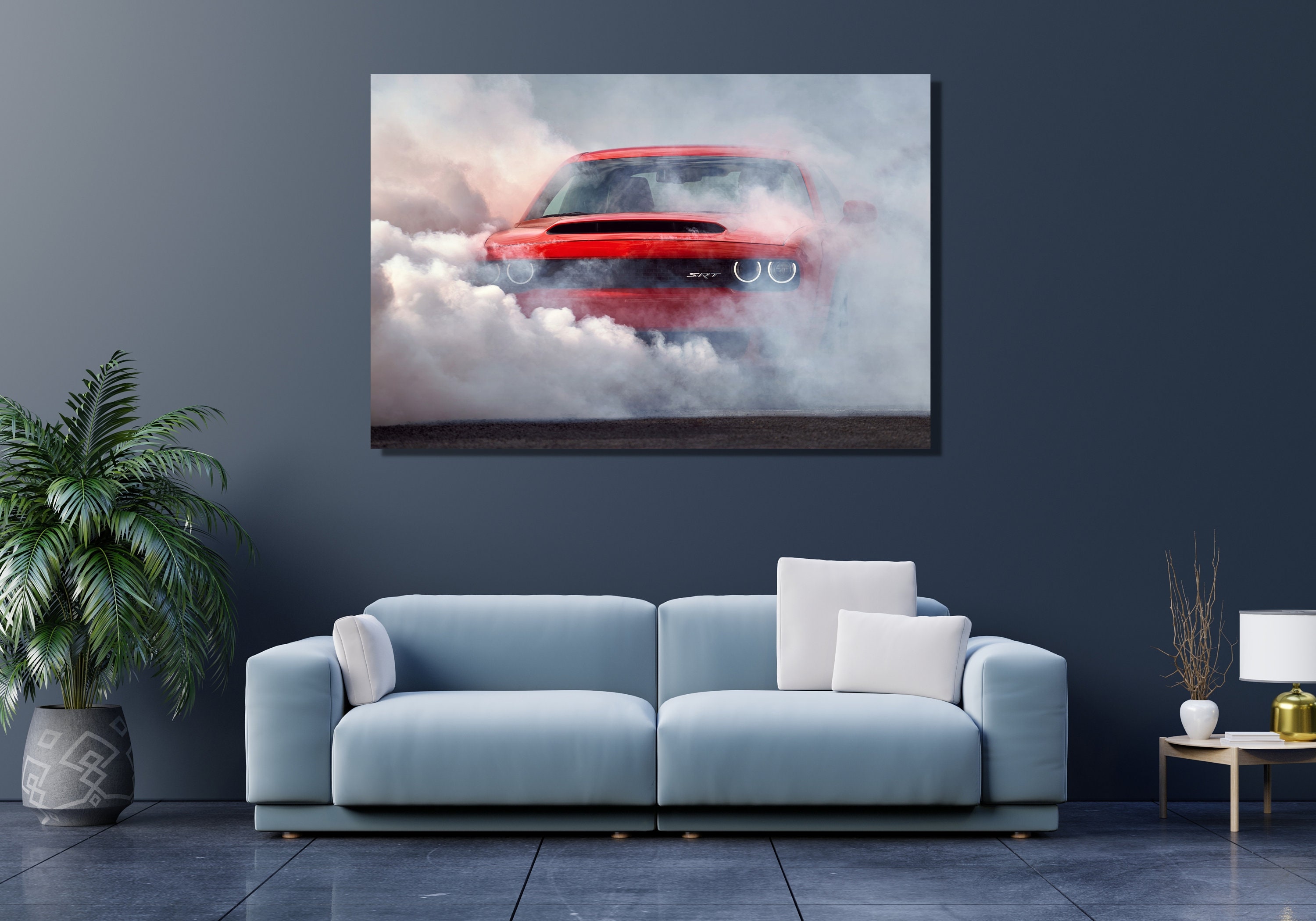 Dodge Challenger Hellcat Poster, Dodge Wall Art Poster, Dodge ...