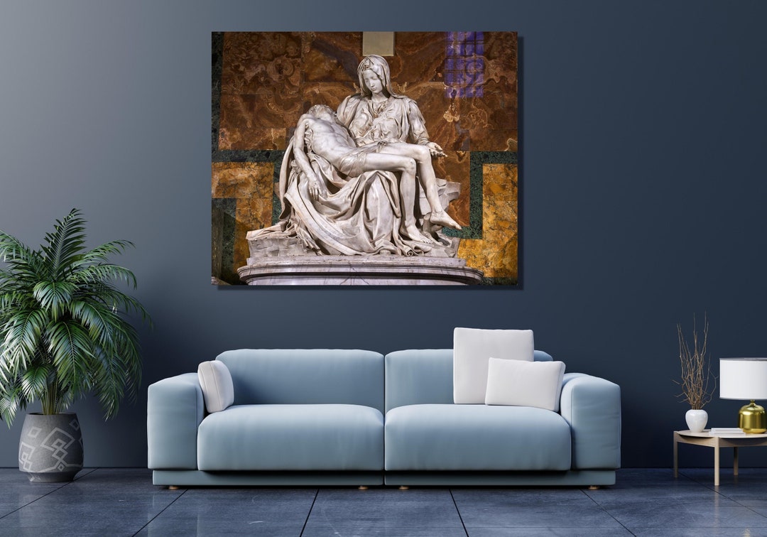 Michelangelo Pieta (1499) Canvas Wall Art Gallery or Framed Giclee Wall ...