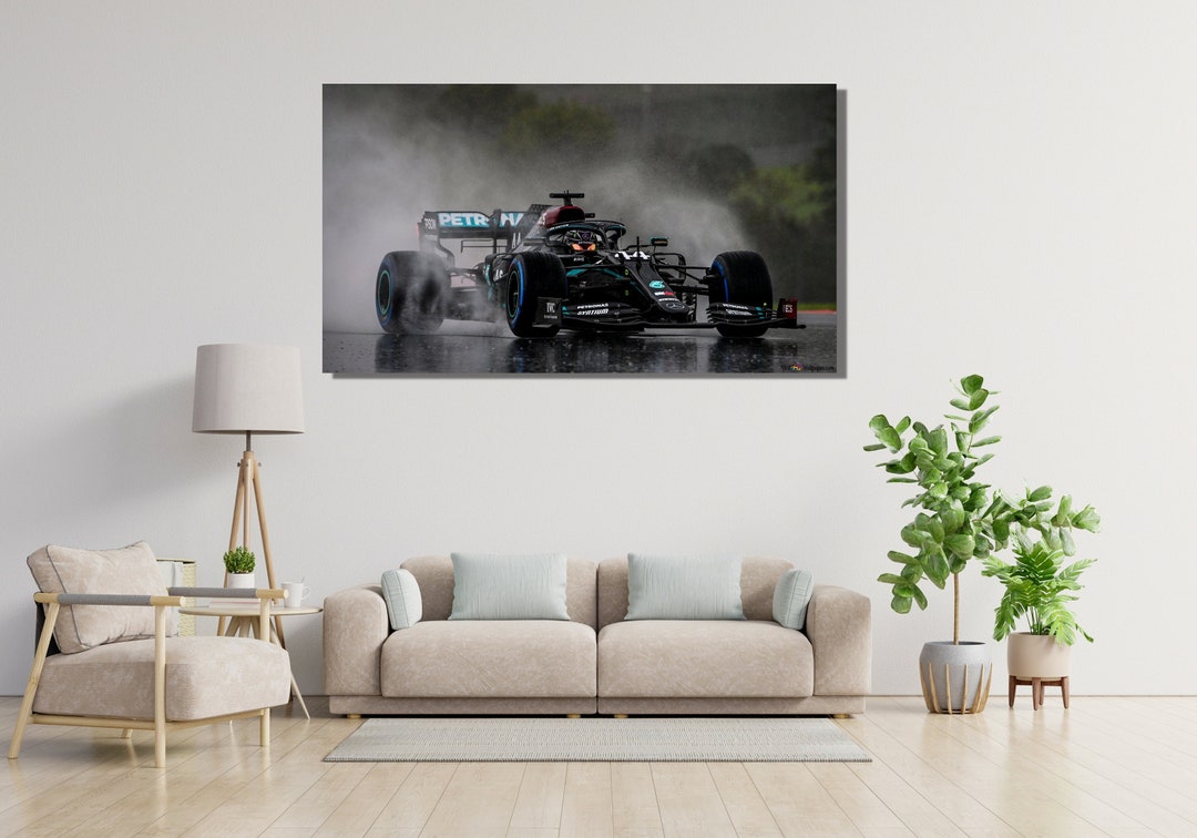 Lewis Hamilton Canvas Wall Art, F1 Lewis Hamilton Print Poster, F1 ...