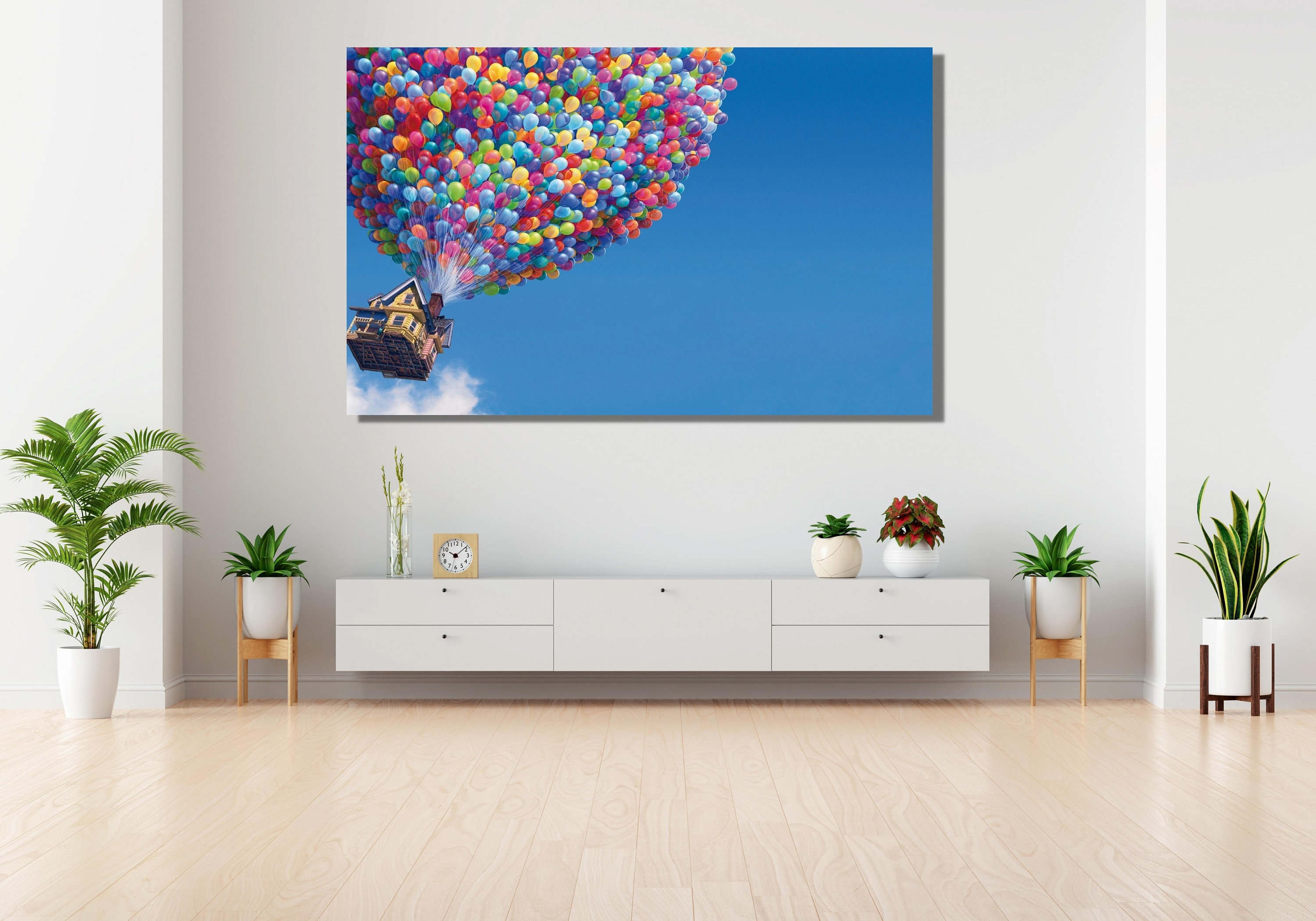 Up Pixar Canvas Wall Art-up Movie Painting Pixar Print Art - Etsy