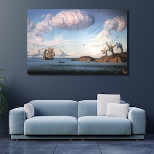 Winged Ship of Vladimir Kush Canvas Poster, the Departure of the Winged ...