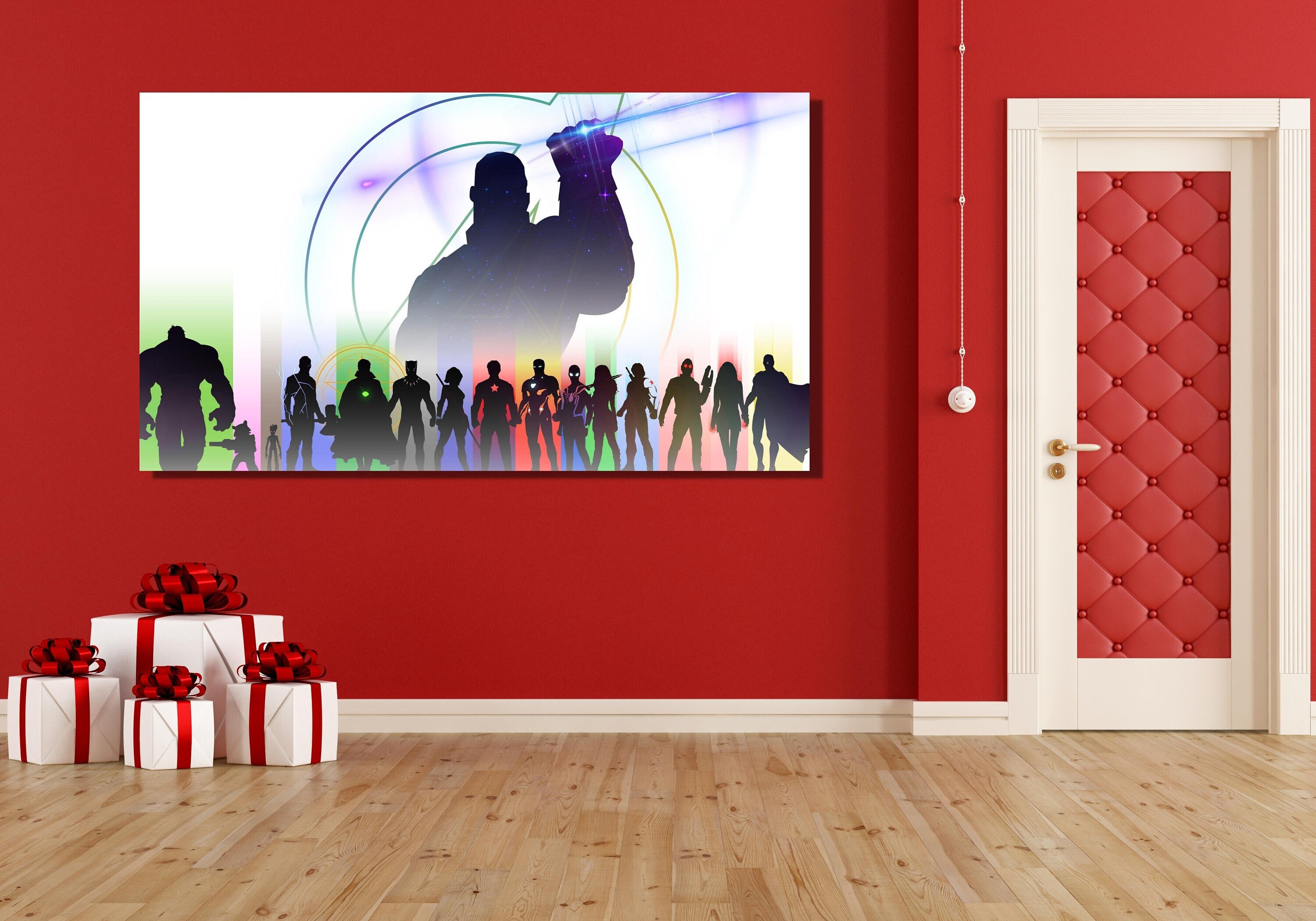 Avengers Poster Marvel Avengers Last Supper Canvas Wall Art, Avengers ...