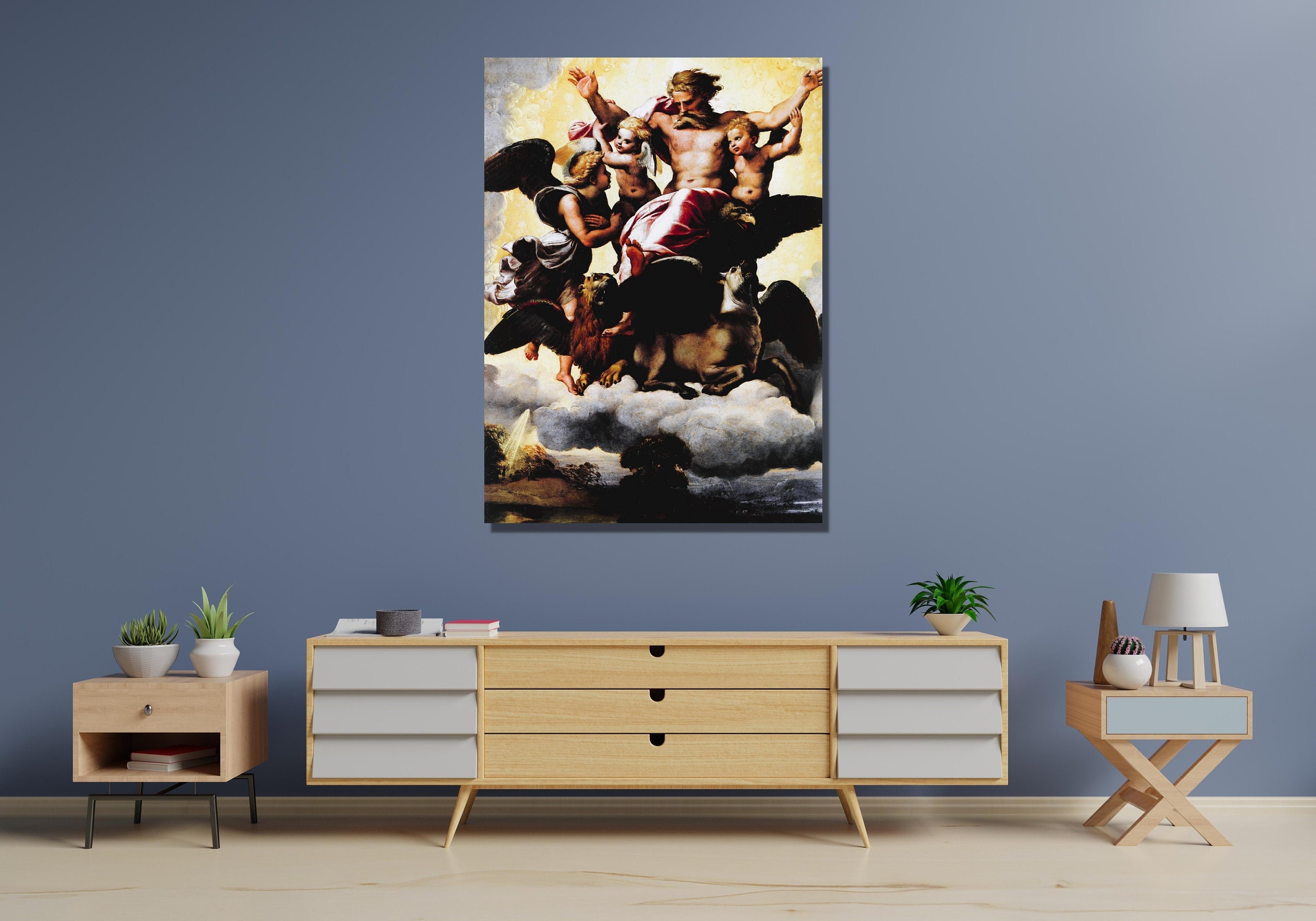 Raphael Ezekiel's Vision 1767 Modern Canvas Gallery Wrapped or Framed ...