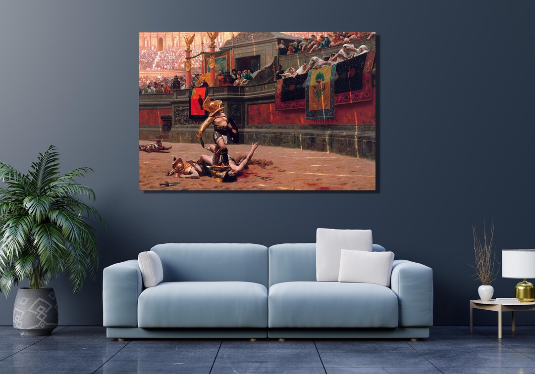 Jean Leon Gerome Wall Art Canvas Jean Leon Gerome Pollice Verso Print ...