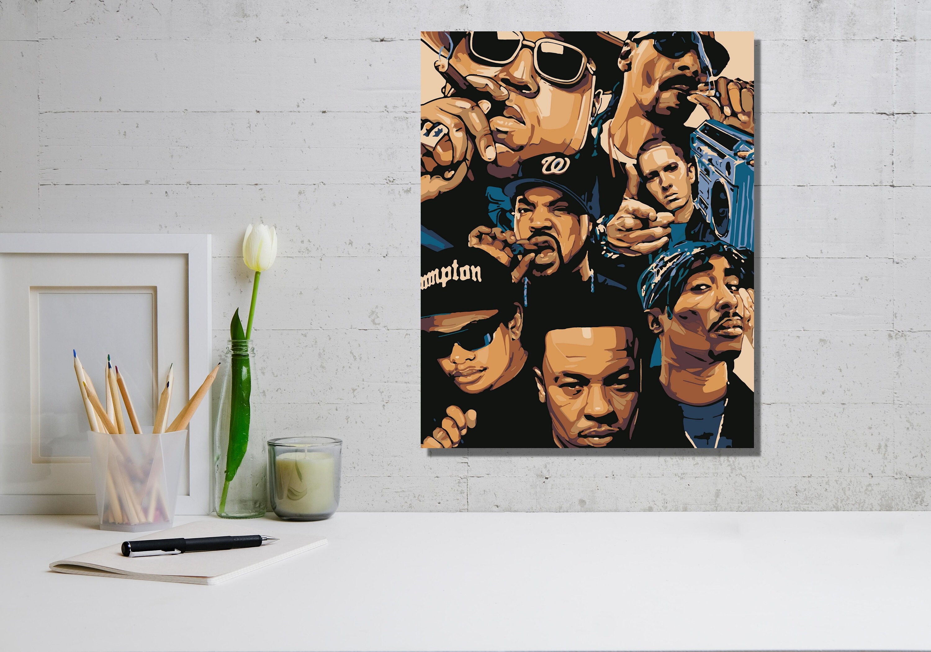 Best Rappers of the History Canvas Wall Art, Hip-hop Canvas Poster ...