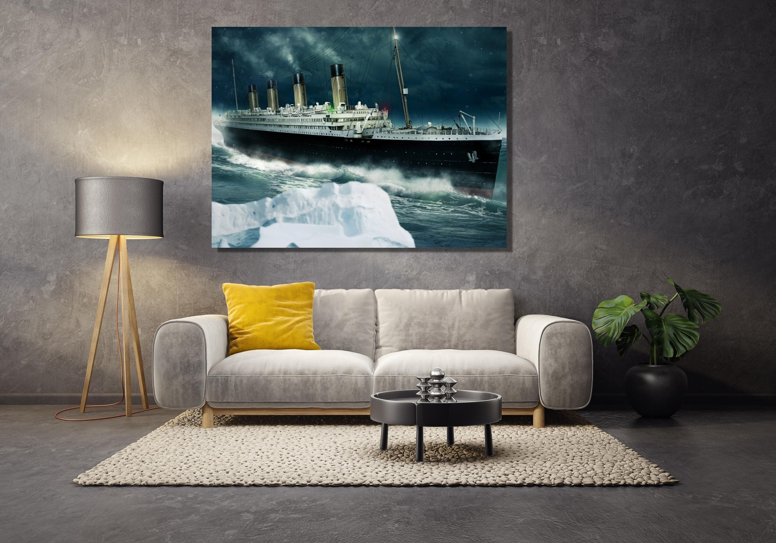 Titanic Canvas Wall Art, Titanic Canvas Decor, Titanic Ship Custom ...
