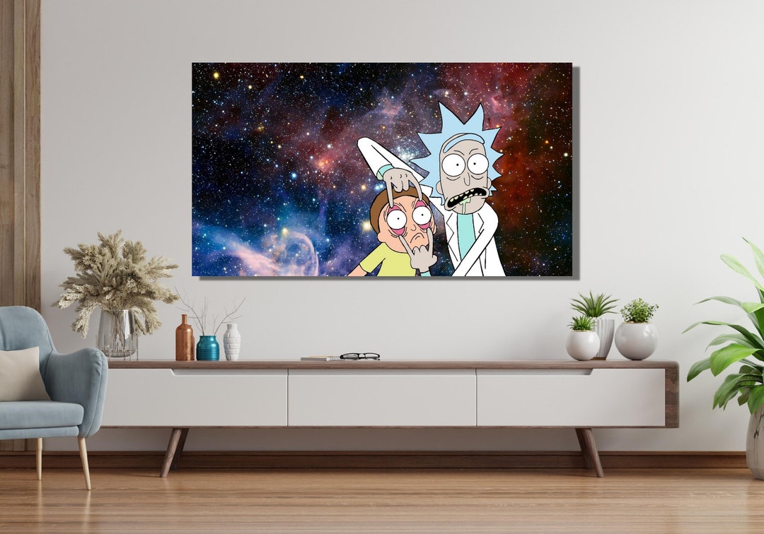 Rick and Morty Canvas Wall Art, Rick and Morty Home Decor, Rick and ...
