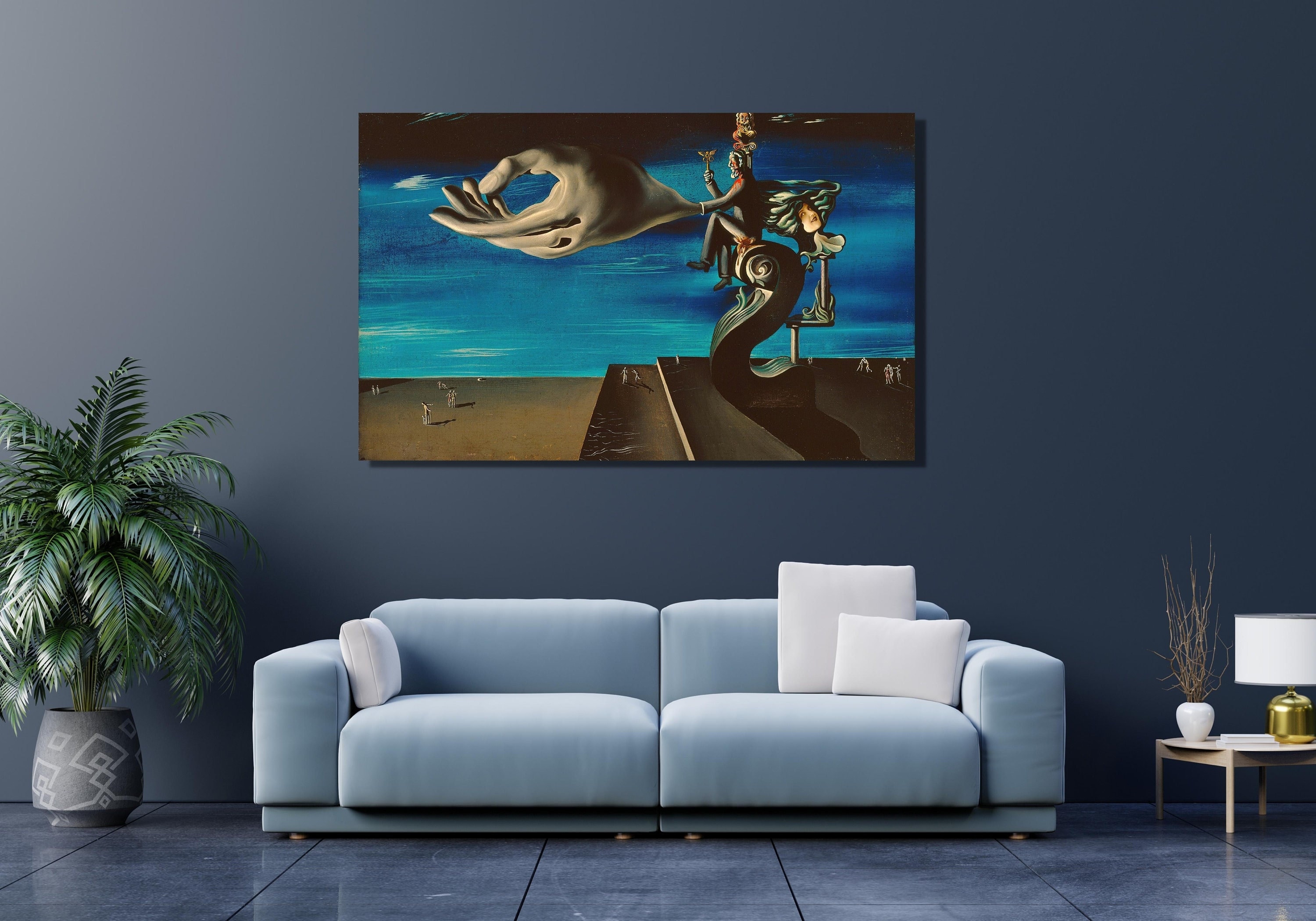 Salvador Dali the Hand Canvas, Boho Canvas Poster, Giclee High Quality ...