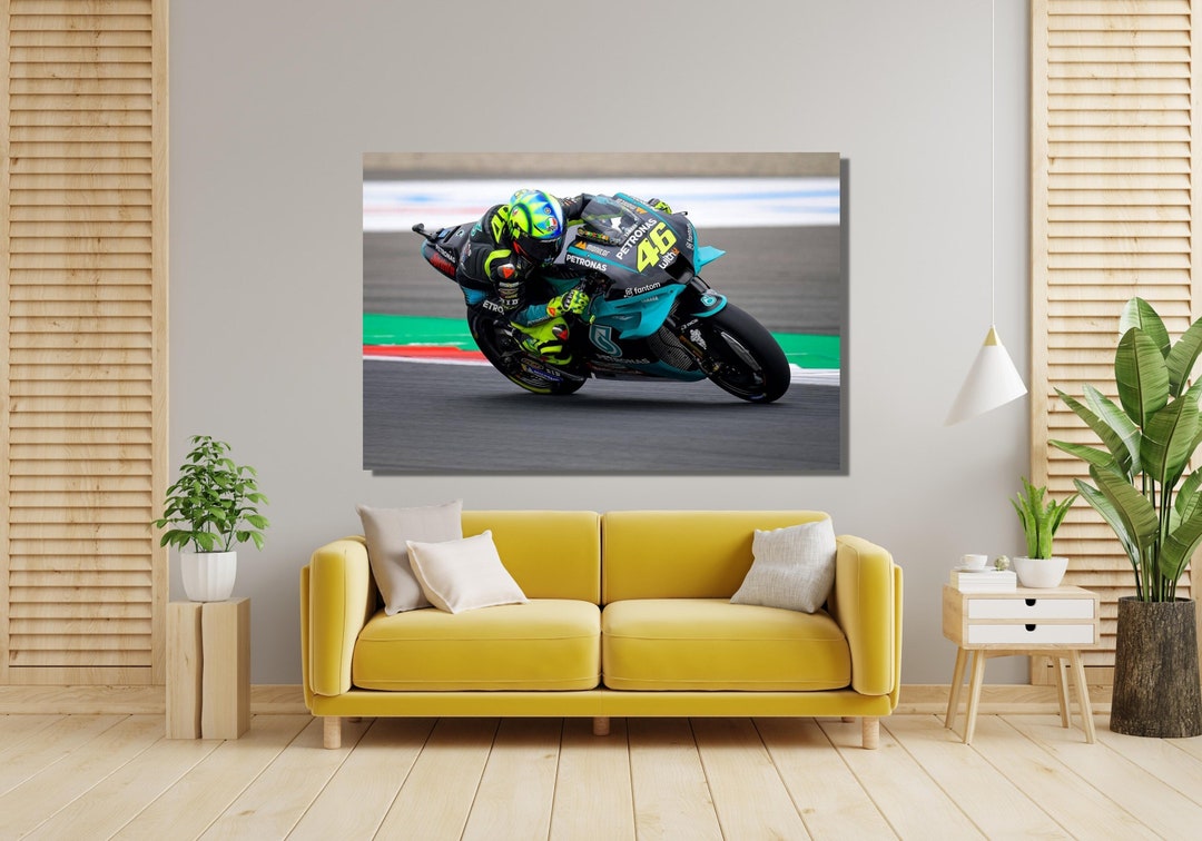 Valentino Rossi Canvas Wall Art, Motogp Canvas Wall Art, Valentino ...