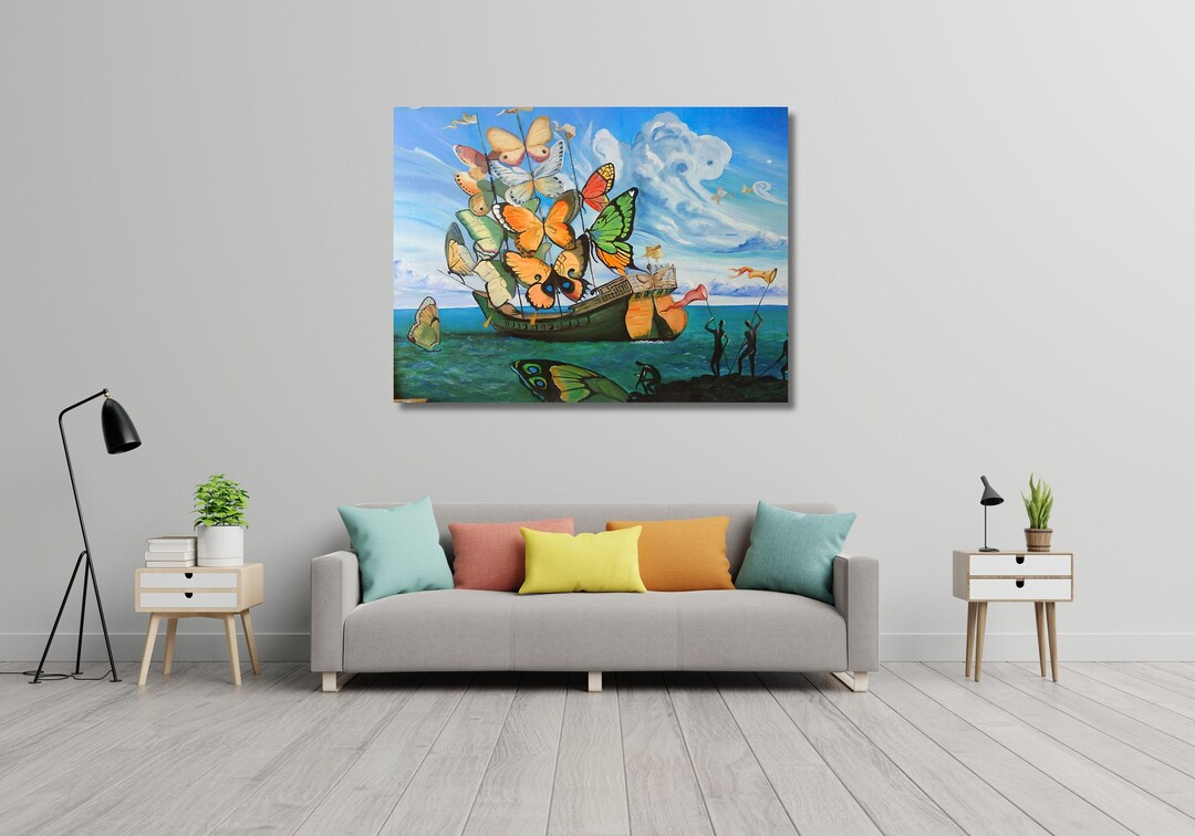 Winged Ship of Vladimir Kush Canvas Poster, the Departure of the Winged ...