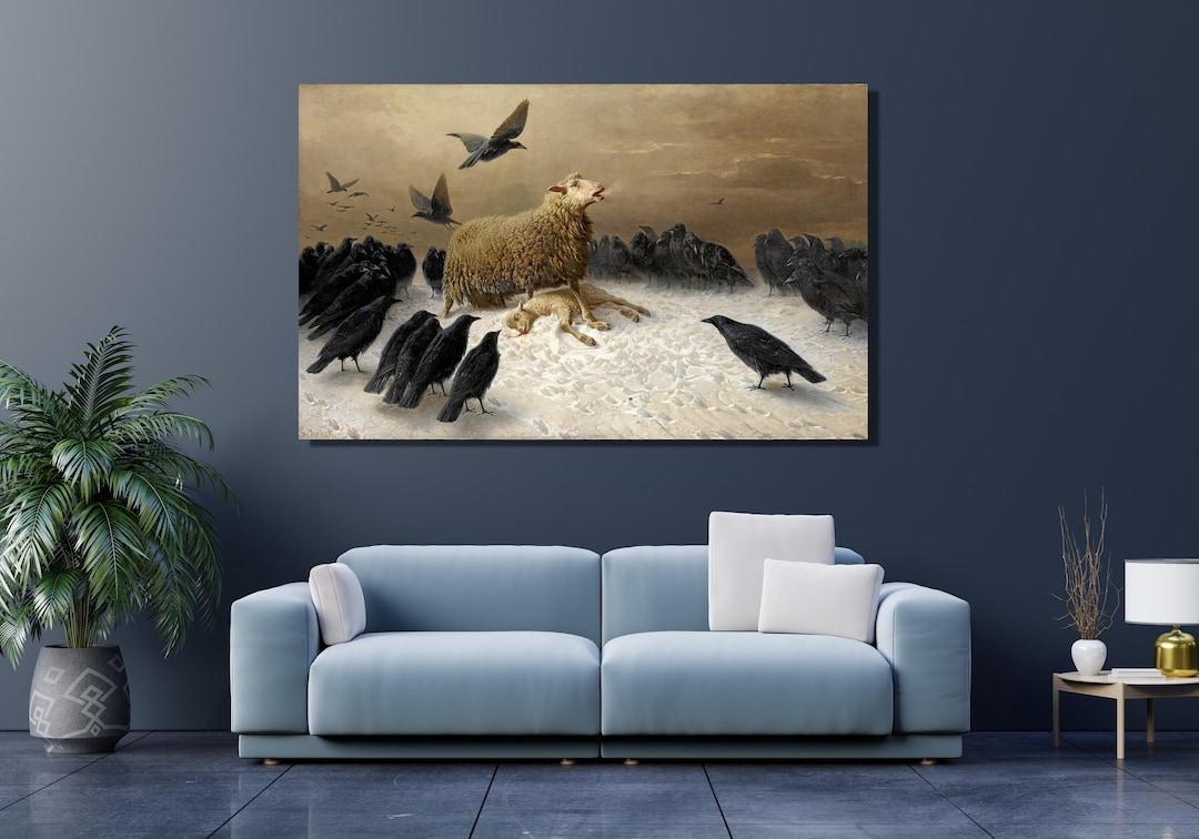 Anguish by August Friedrich Albrecht Schenck 1878 Modern Canvas Wall ...