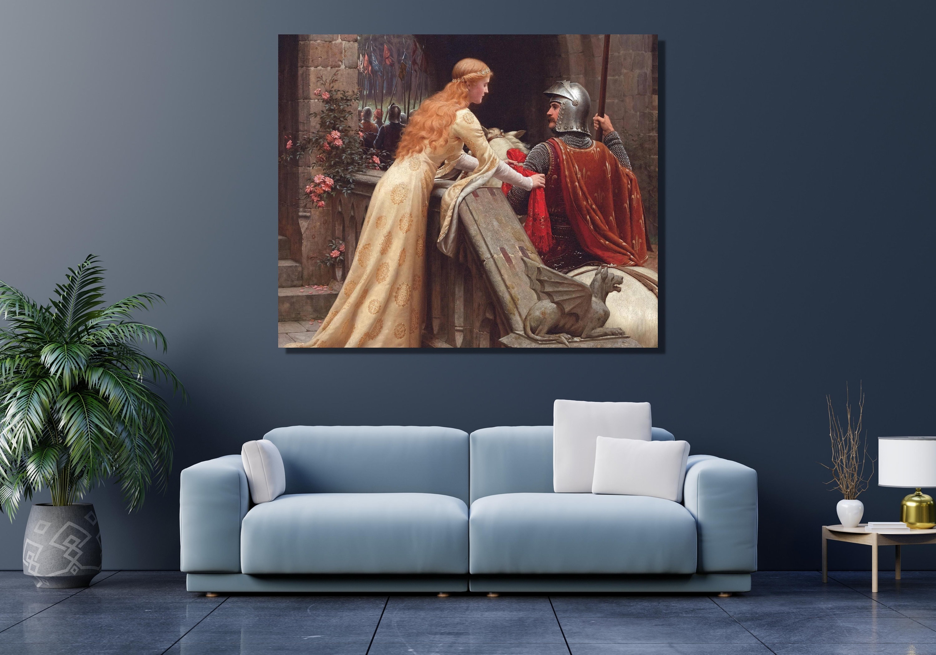 Edmund Blair Leighton Canvas Wall Art Print, Famous Edmund Blair ...