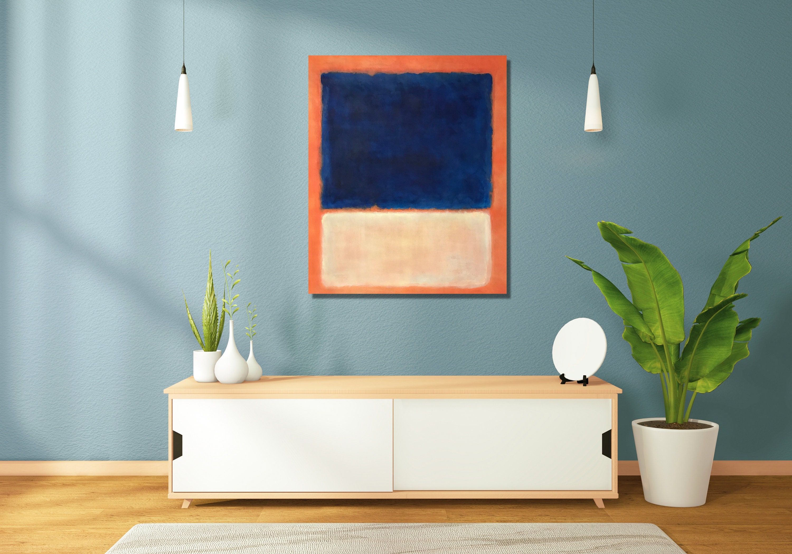 Mark Rothko Modern Painting Exhibition Canvas Wall Art, Mark Rothko ...