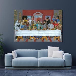 Last Supper Best Rappers of the History Canvas Wall Art - Hip-hop ...