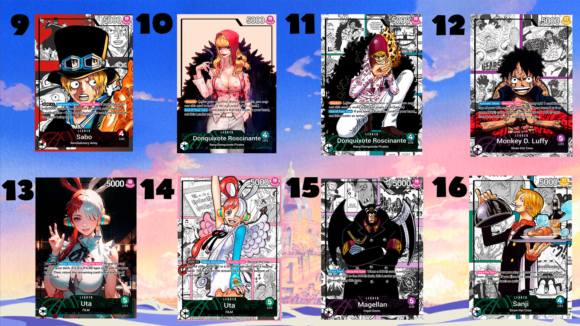 One Piece OP05 Custom Leaders Delayed Ones - Etsy