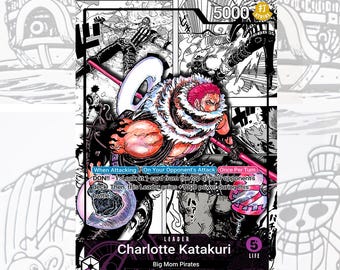 Katakuri OP11 - One Piece TCG Custom Alt Art Leader *foil* & *emboss ...
