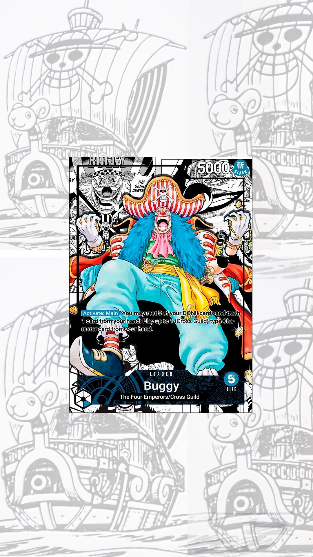 OP09 Buggy Custom Leader One Piece TCG - Etsy