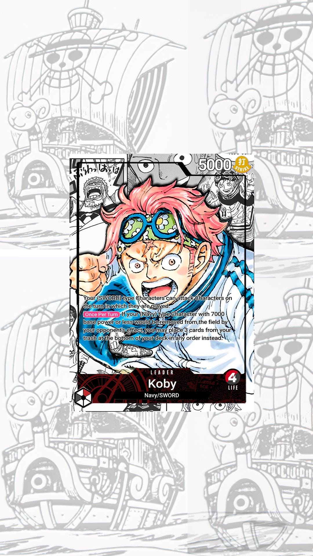 OP11 Koby Custom Leader One Piece TCG - Etsy