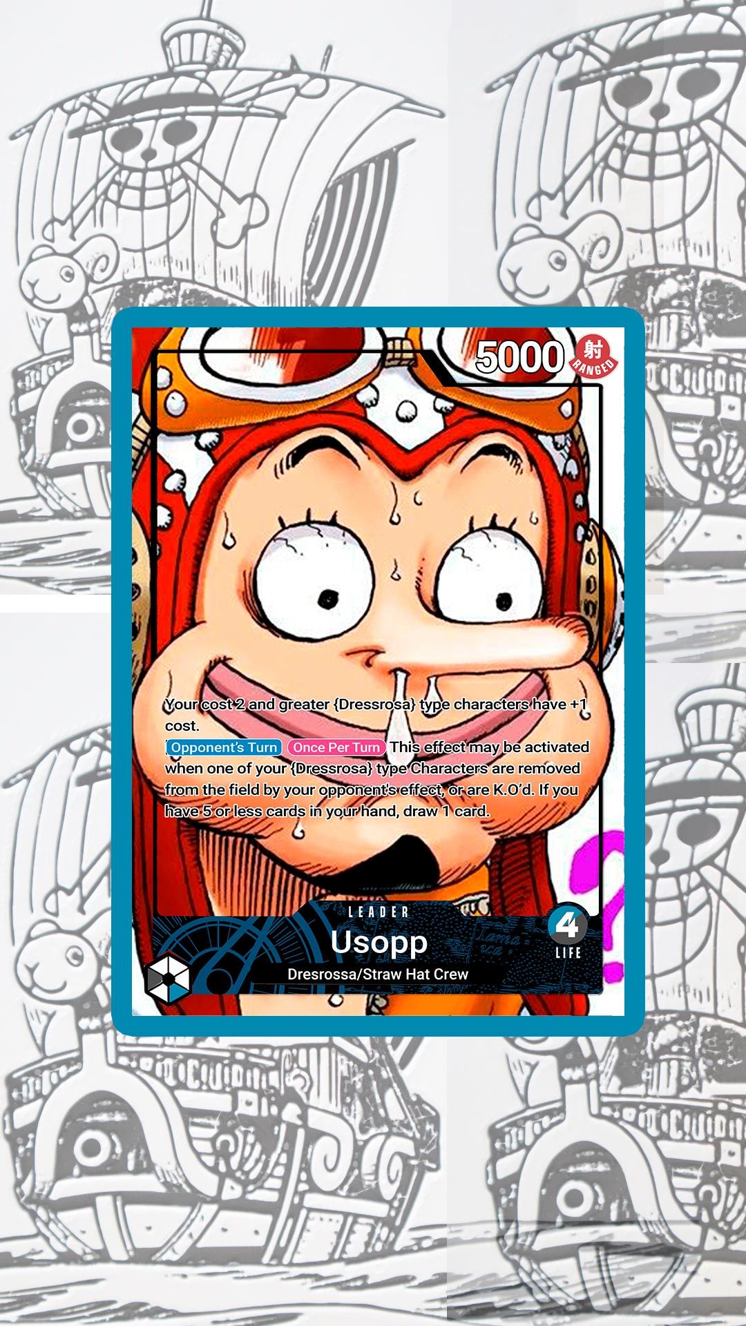 Random Funny Custom Leader One Piece TCG Usopp, Sugar, Doflamingo ...