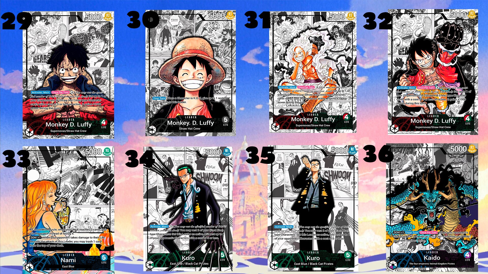 OP TCG Custom Leader FOIL - Etsy UK