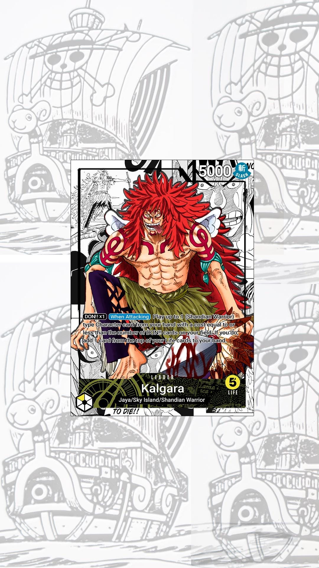 OP08 Kalgara Custom Leader One Piece TCG - Etsy