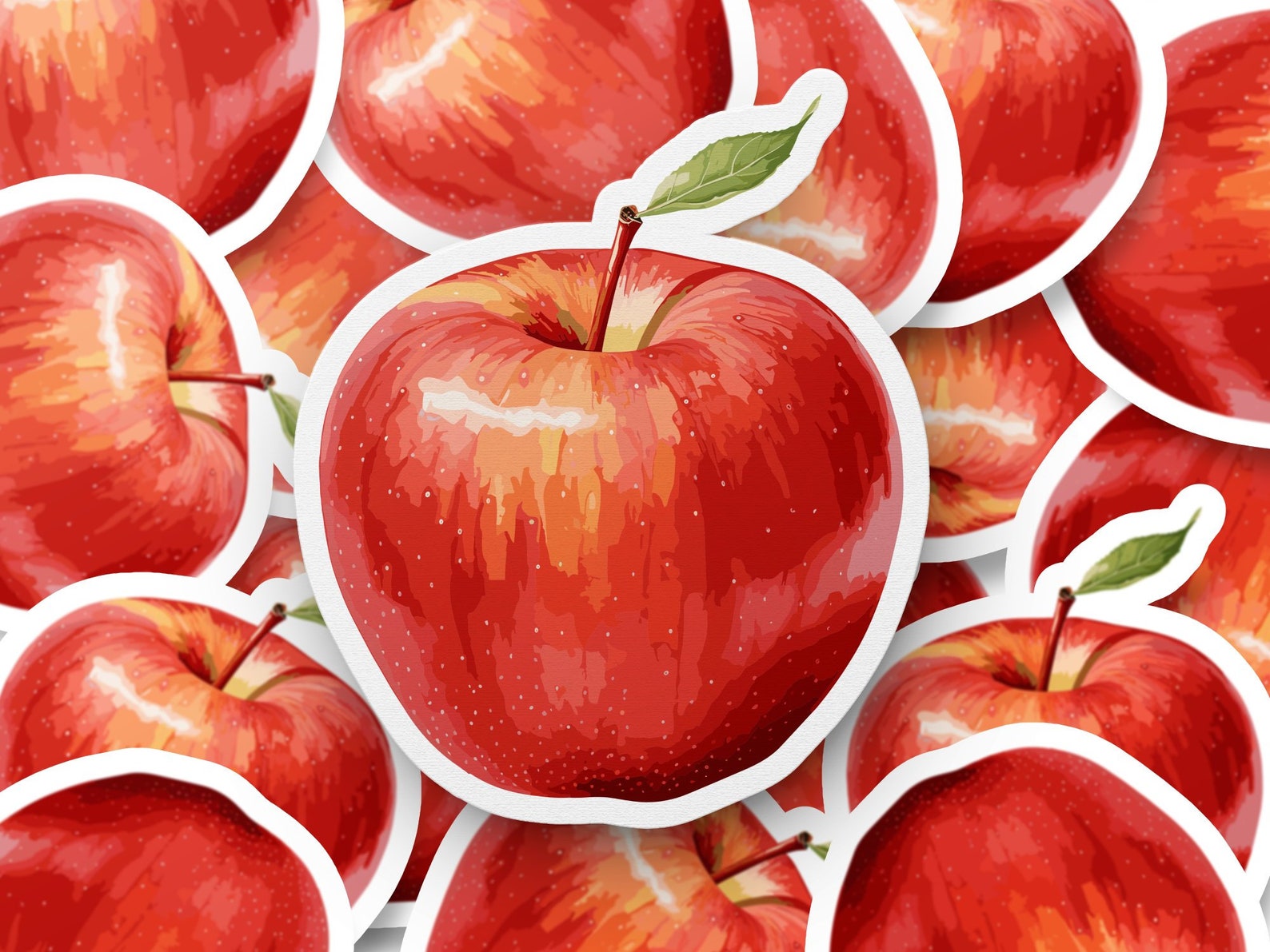 Downloadable Clipart, Watercolor Apple Fruit Clip Art, SVG, PNG, JPEG ...