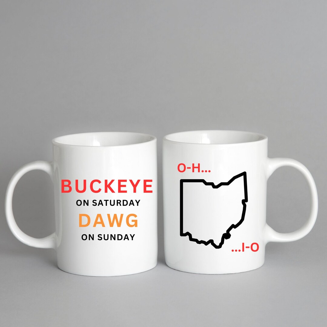 Buckeye on Saturday Dawg on Sunday Mug, Ohio Sports Mug, Cleveland ...