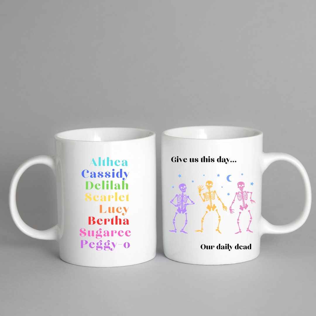 Dancing Skeletons and Songs Mug, Custom Mug With Skeletons and Songs ...
