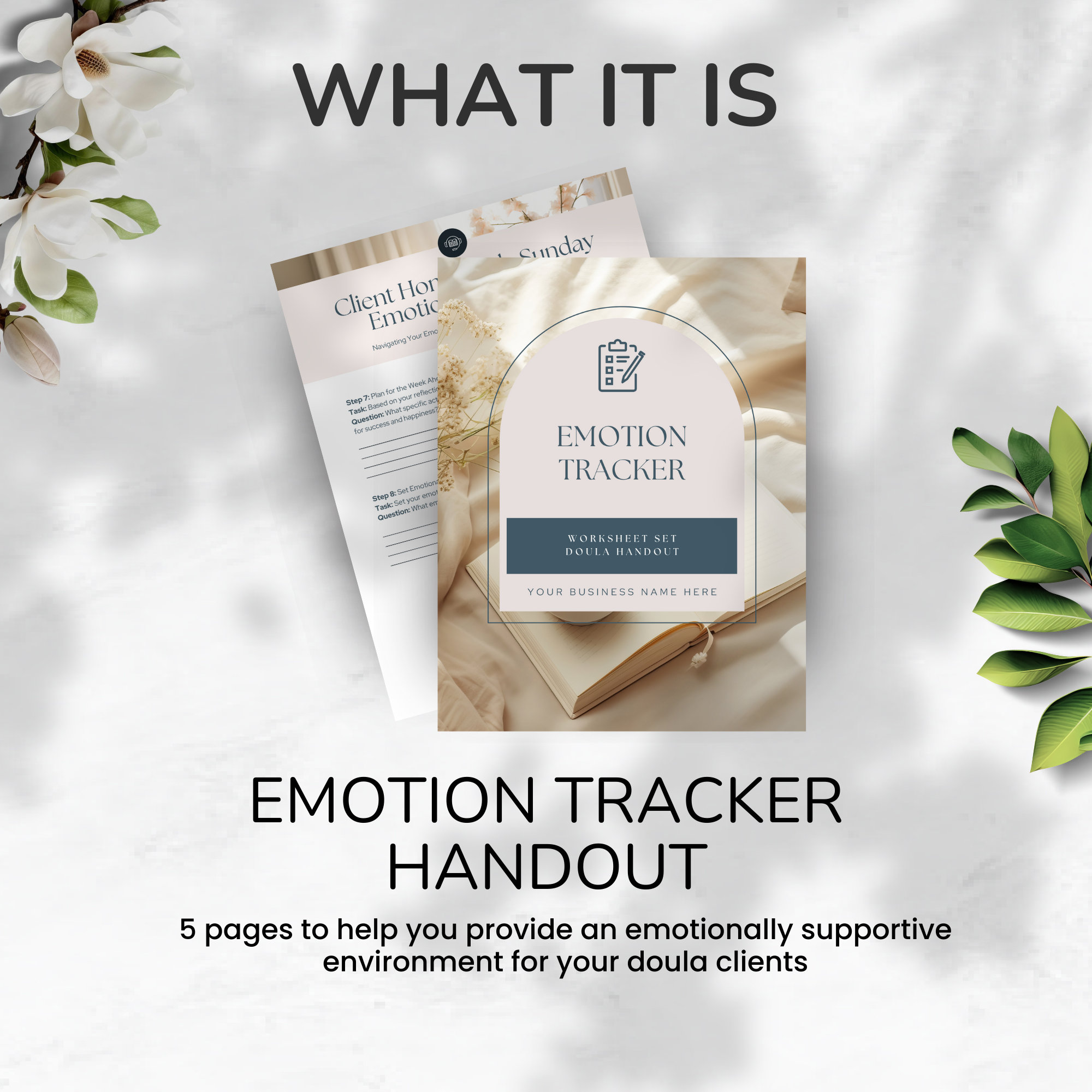 Emotion Tracker Canva Worksheet Template Wellness - Etsy