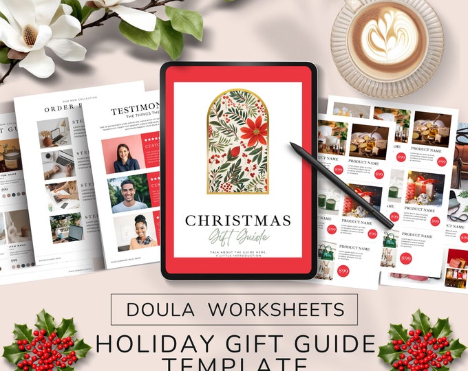 Editable Gift Guide Template | Holiday Gift Guide | Neutral ...