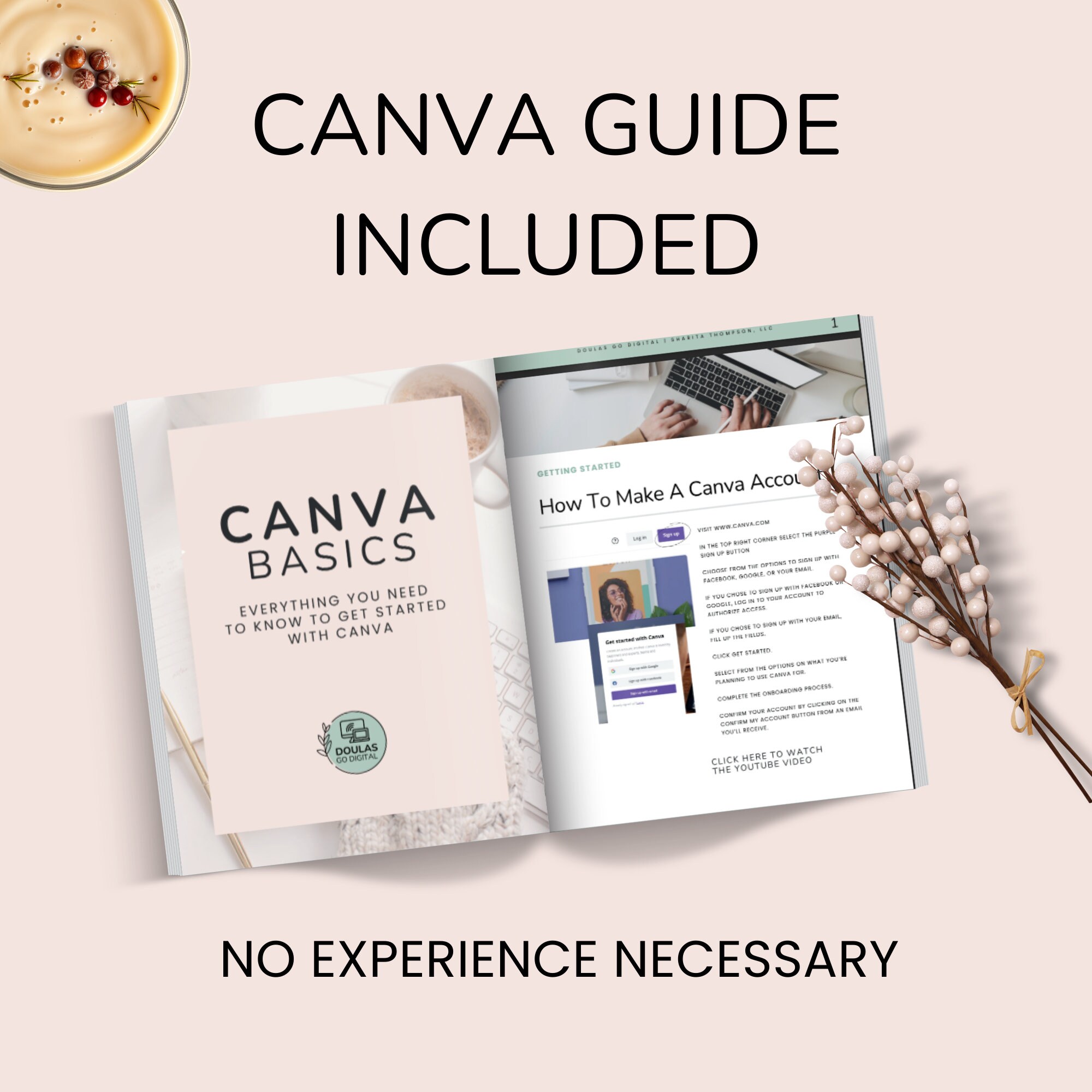 Gift Guide Canva Template Line Sheet Canva Wholesale Price Sheets Doula ...